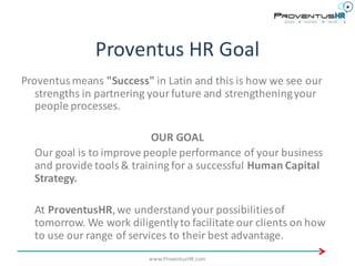 ProventusHR Corporate | PDF