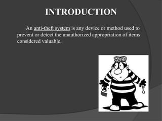ANTI THEFT PPT | PPTX