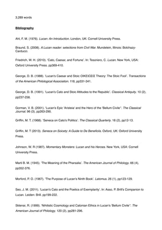 Cato the Stoic in Lucan and Seneca | PDF | Christianity | Religion ...