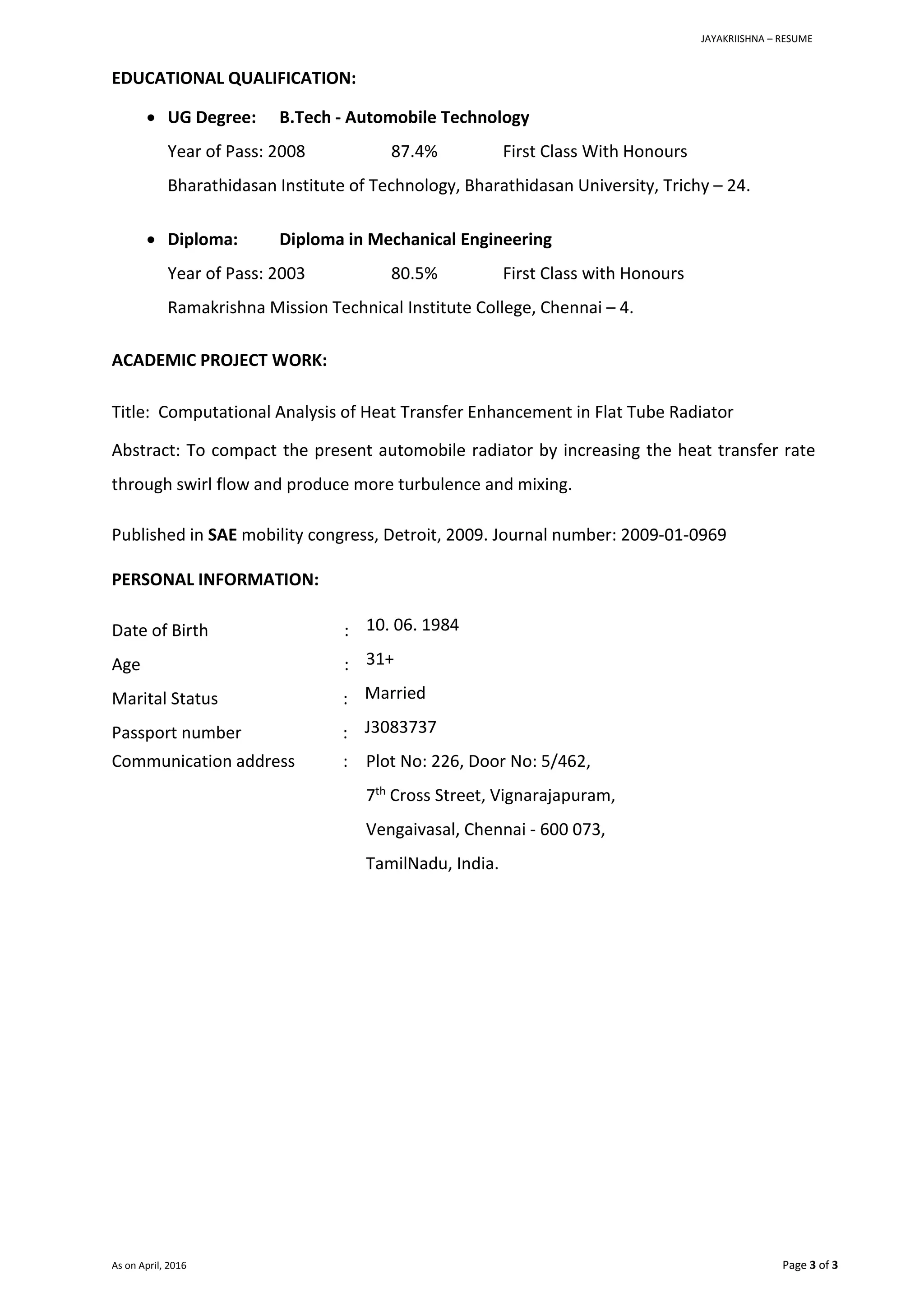 Jayakrishna-cv | PDF