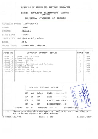 Yeu Transcripts | PDF