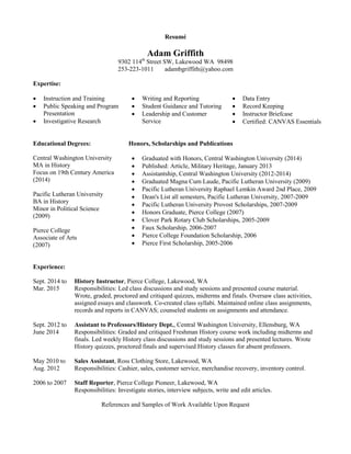 Adam_Griffith_Resume 032615 | PDF
