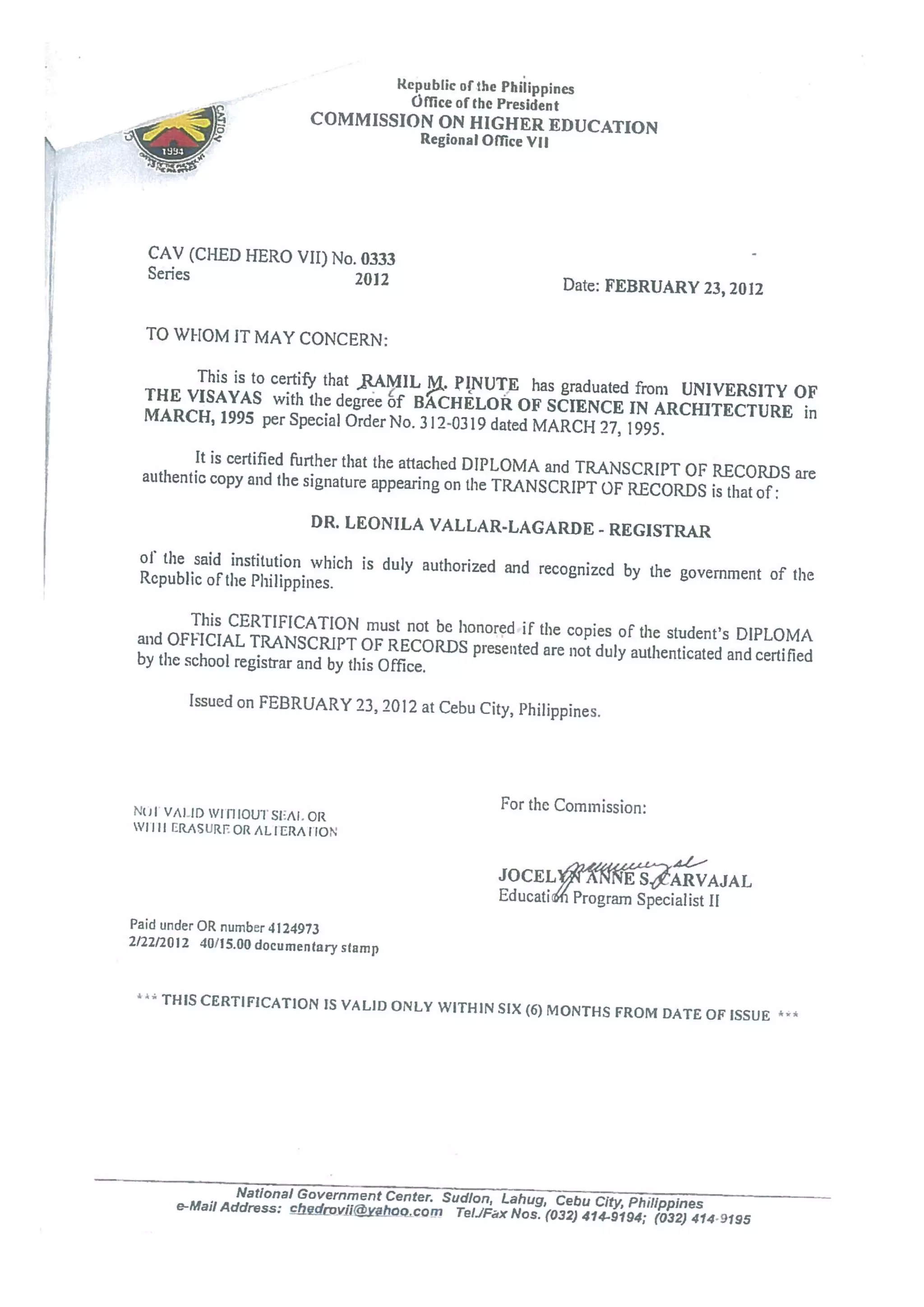 Degree certificate & License | PDF