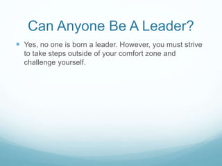 How to be a good leader | PPTX