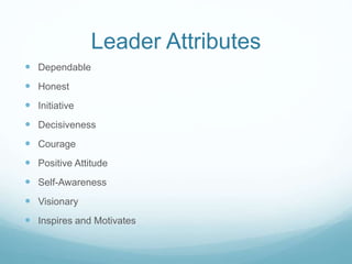 How to be a good leader | PPTX