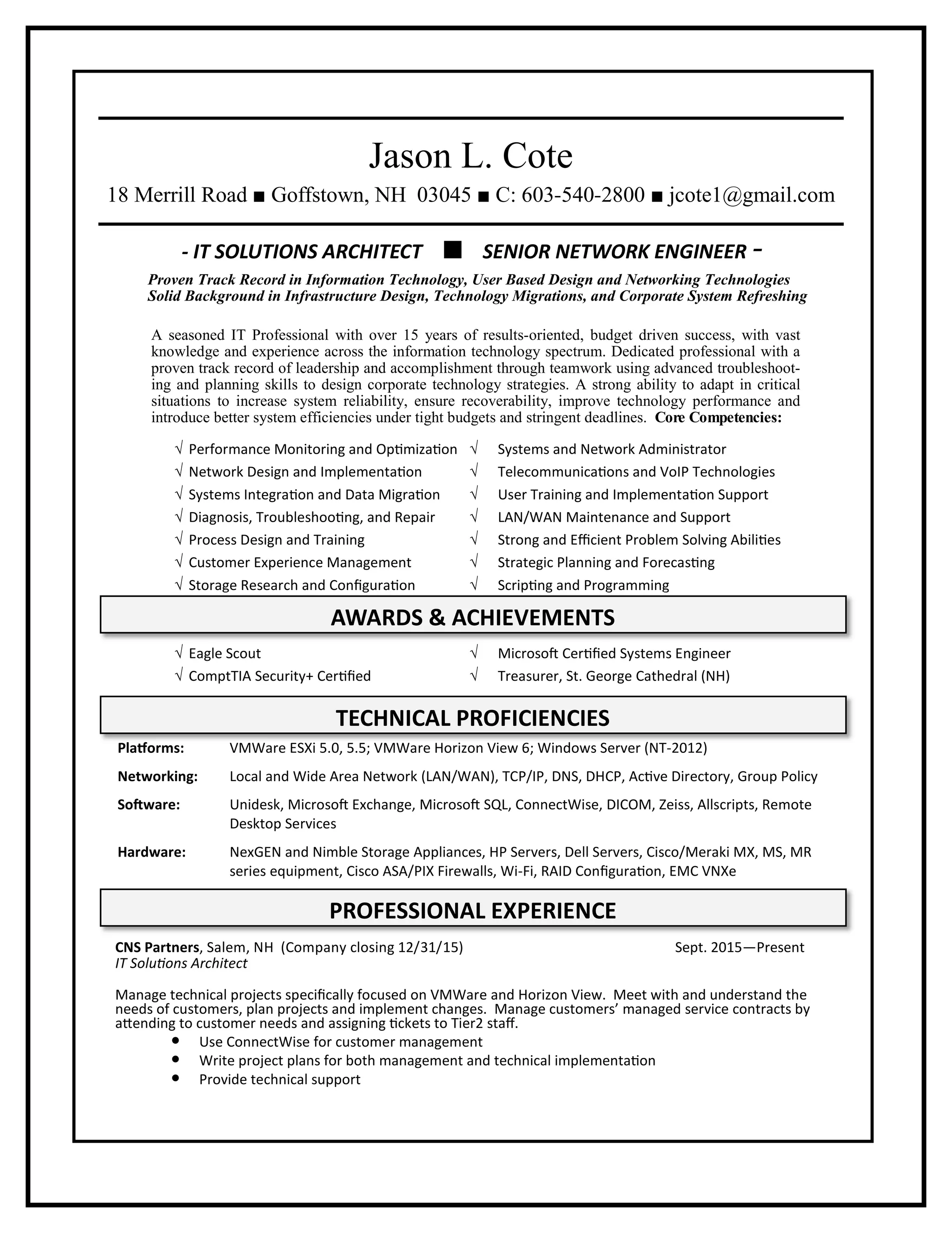 Resume_J_Cote | PDF