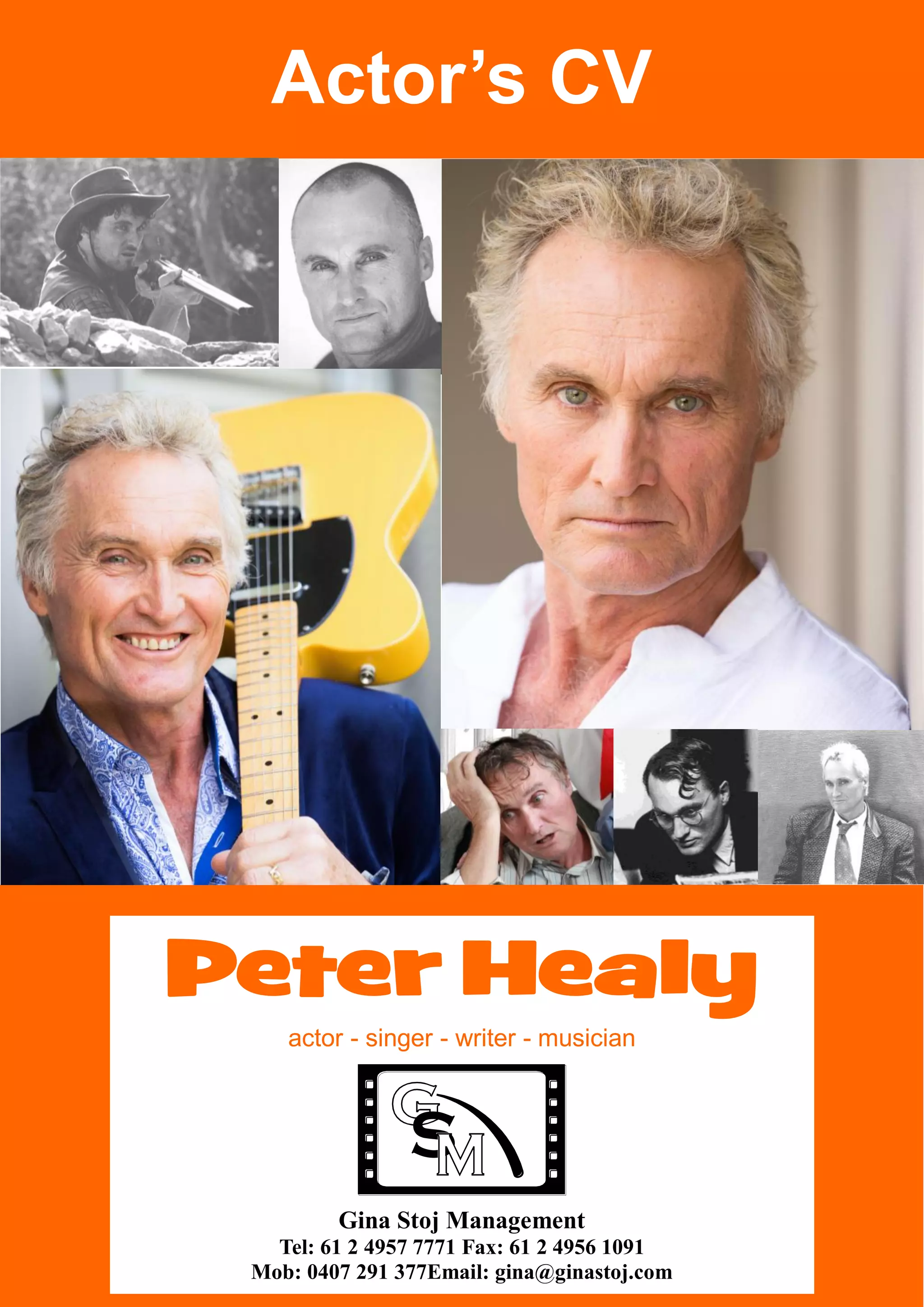 Peter Healy ACTORS CV Feb 2016 | PDF