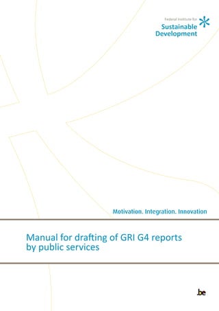 Manual for drafting of GRI G4 reports | PDF
