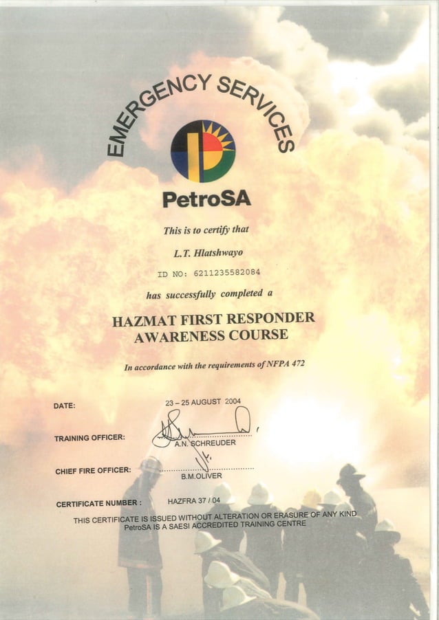 HAZMAT First Responder | PDF