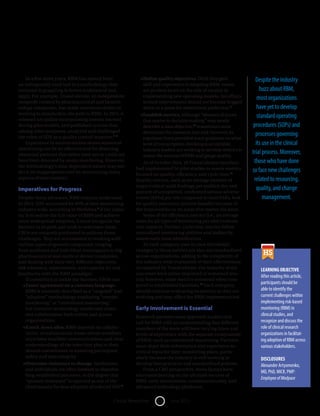 ACRP-Clinical-Researcher-RBM-CRO-Perspective-Medpace | PDF