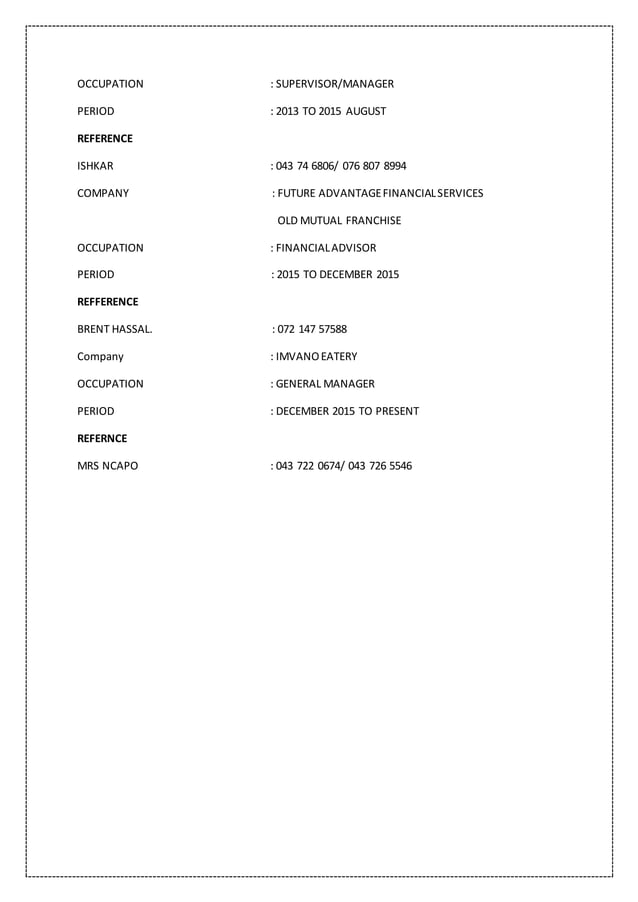 CURRICULUM VITAE OF KUHLE 2010 | DOCX