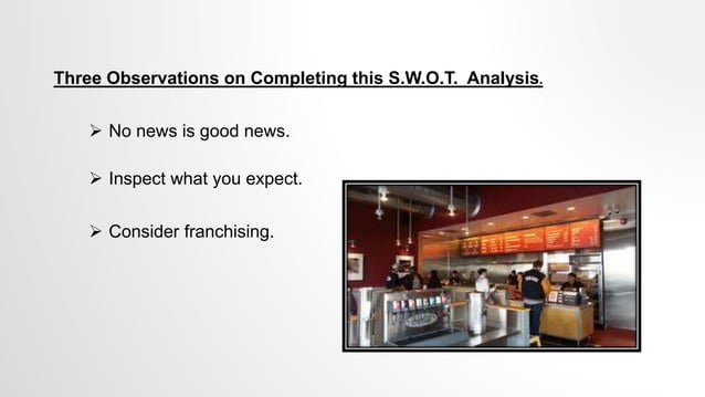 SWOT of Chipotle Restaurants_July 2016 | PPT
