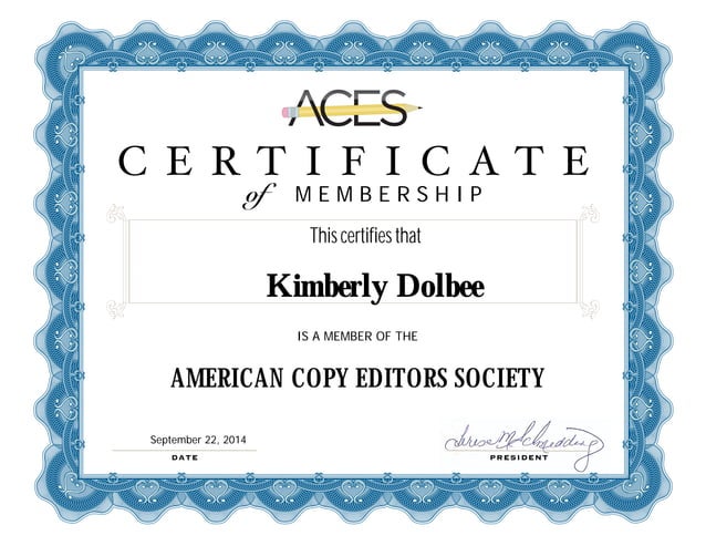 Kimberly Dolbee ACES member | PPT