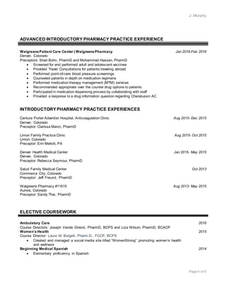 Curriculum Vitae-Jillian Murphy | DOCX