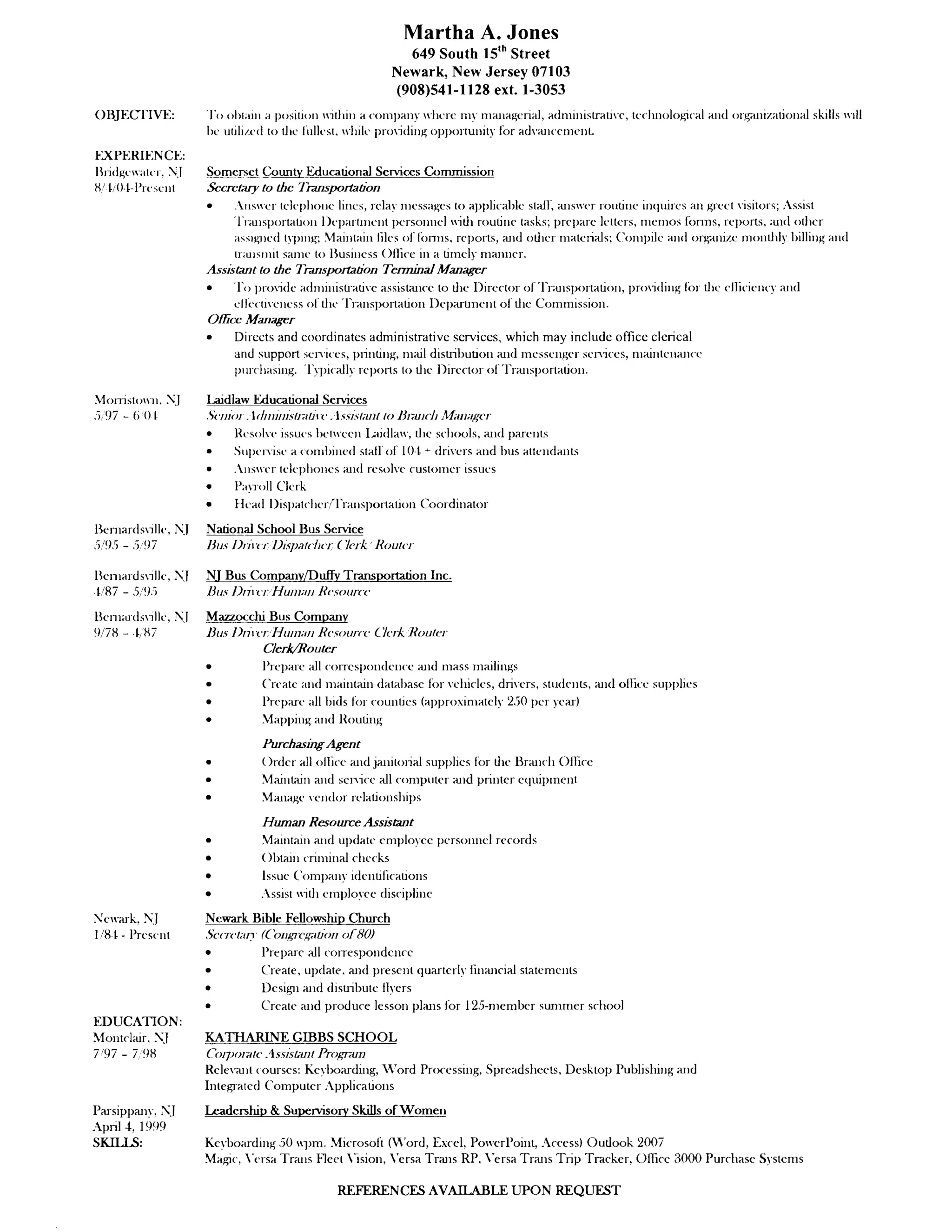 Martha's Resume | PDF