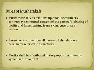 Musharakah presentation slides | PPTX