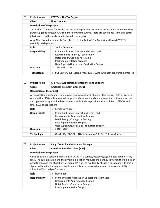 Resume | DOC | Databases | Computer Software and Applications