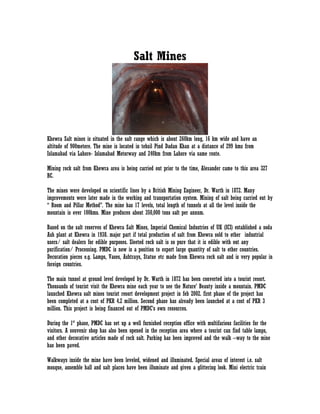 Newsletter Katas and Salt Mine Range | DOC