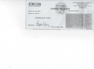 Hair License | PDF | Law