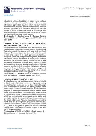 qut_LW35_15969course info | PDF