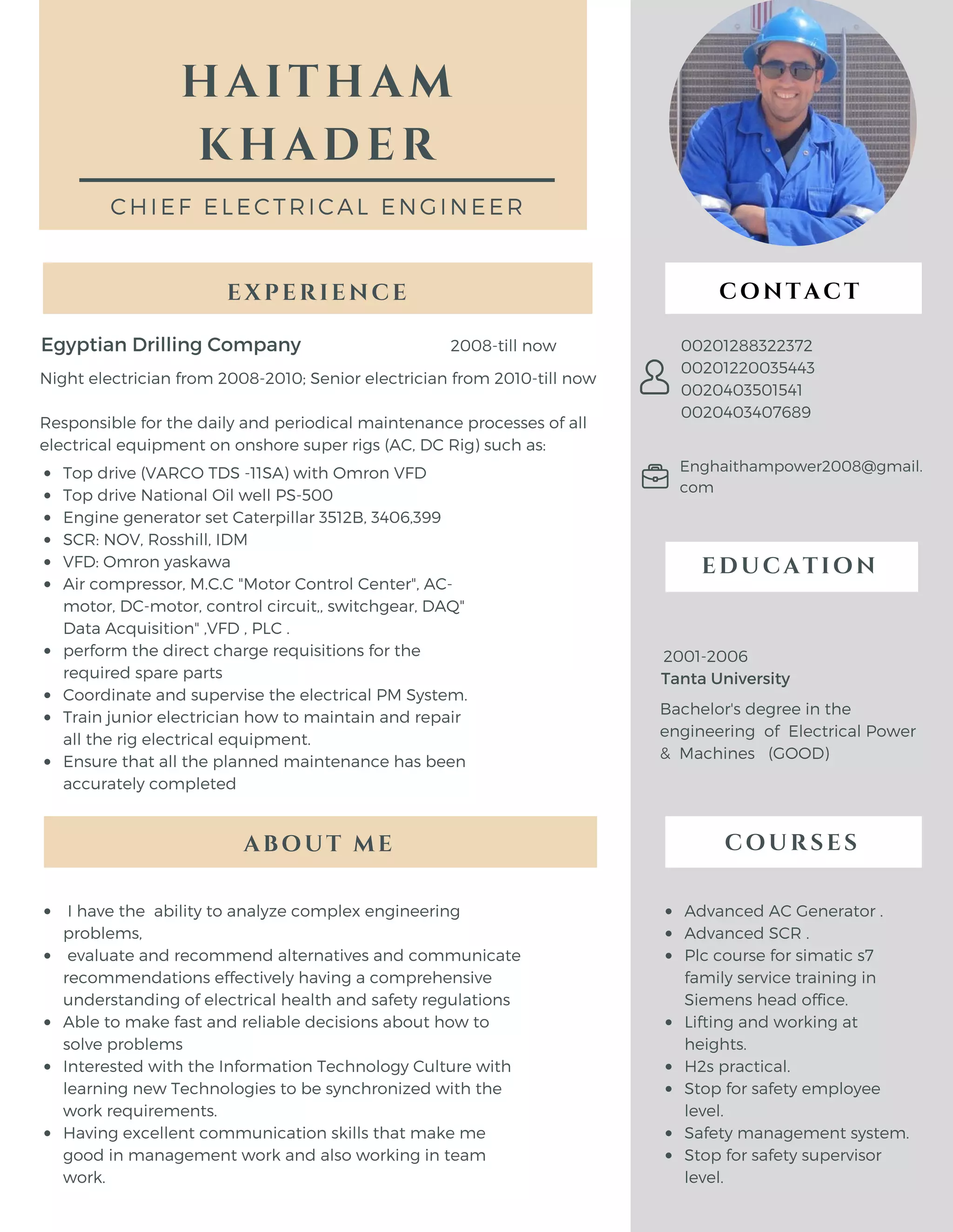 CHIEF ELECTRICIAN | PDF