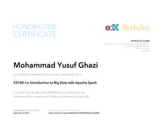 CS100.1x_Certificate | PDF | Technology & Computing