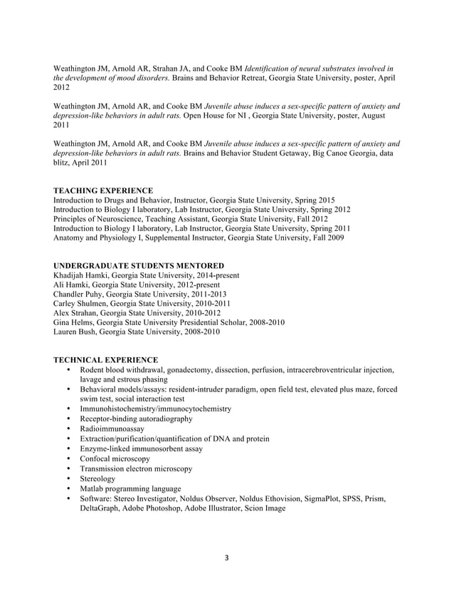 CV_JillWeathington_May2015 | PDF