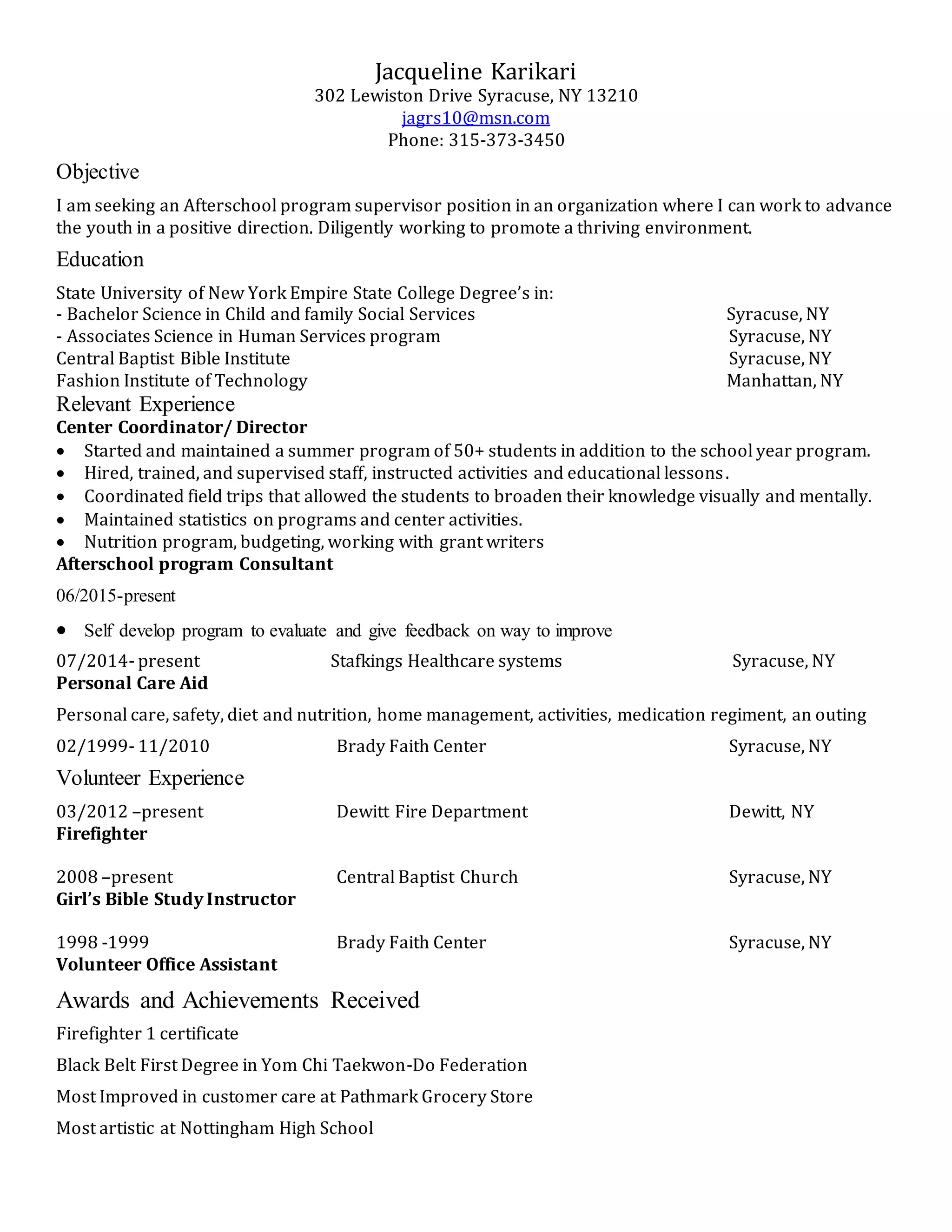 o JK. new resume | PDF