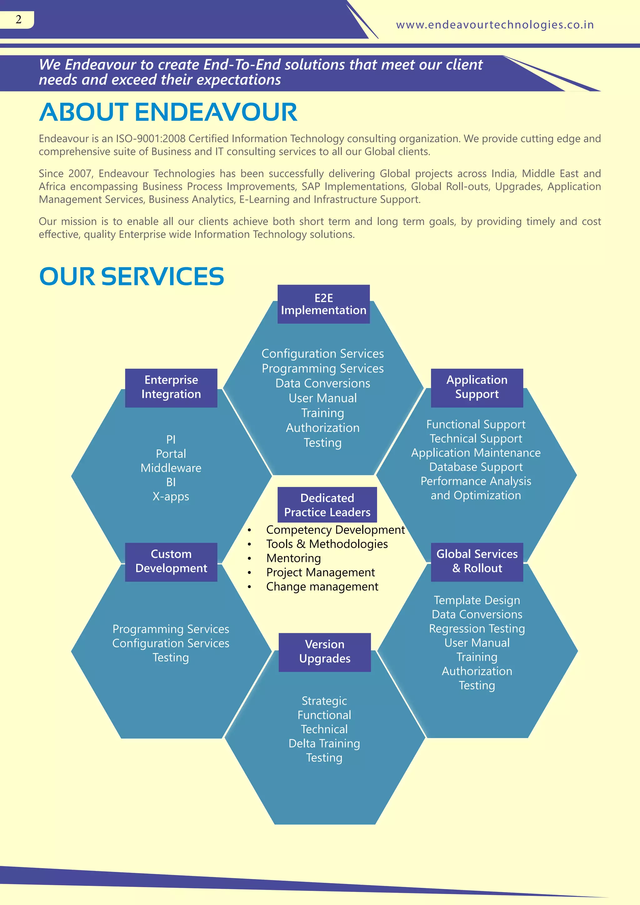 Endeavour-Corporate Brochure | PDF | Computer Software and Applications | Computing