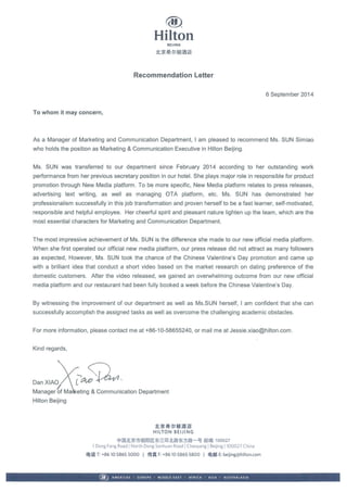 Reference Letter | PDF