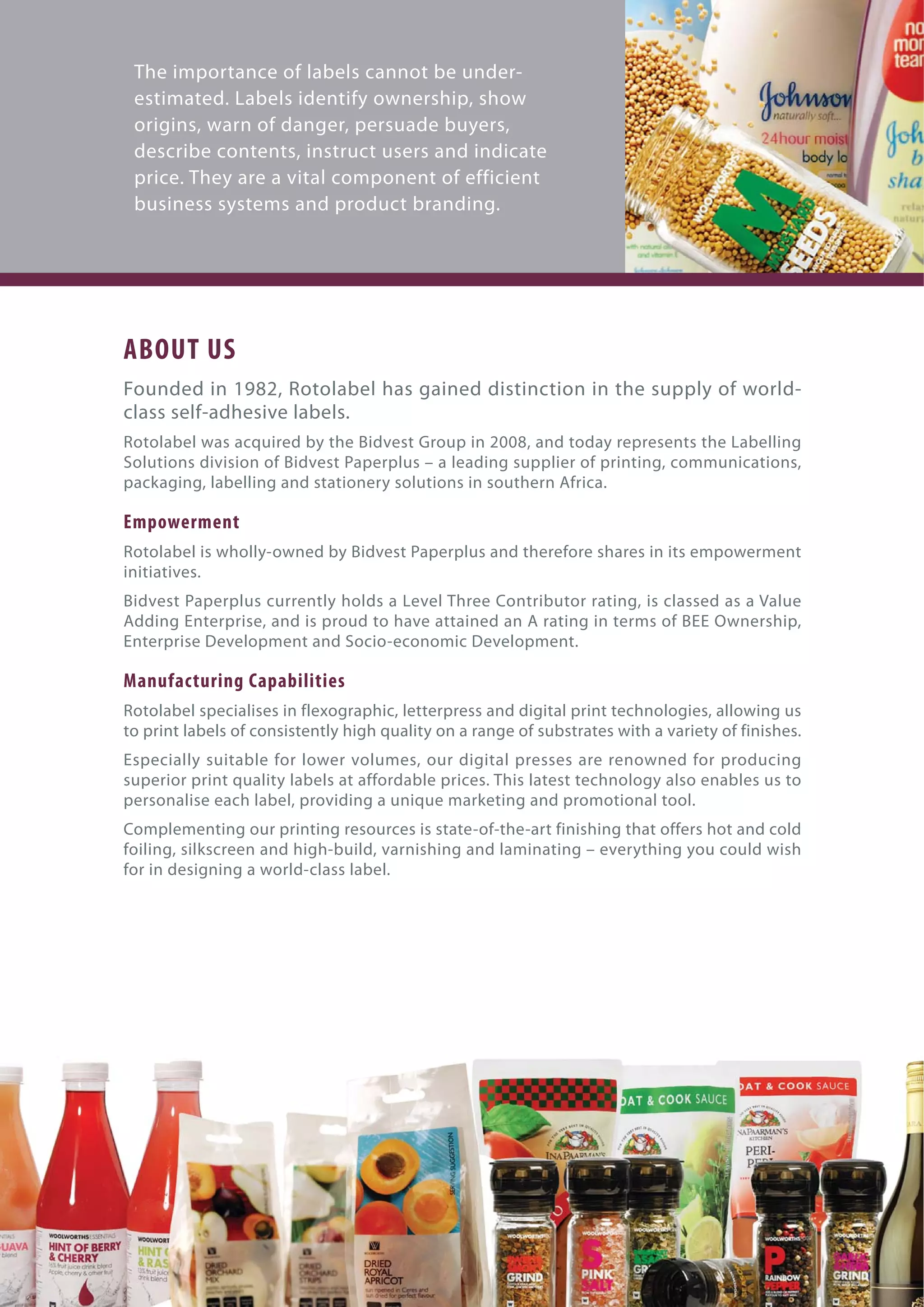 ROTO LABEL PRODUCT RANGE.PDF