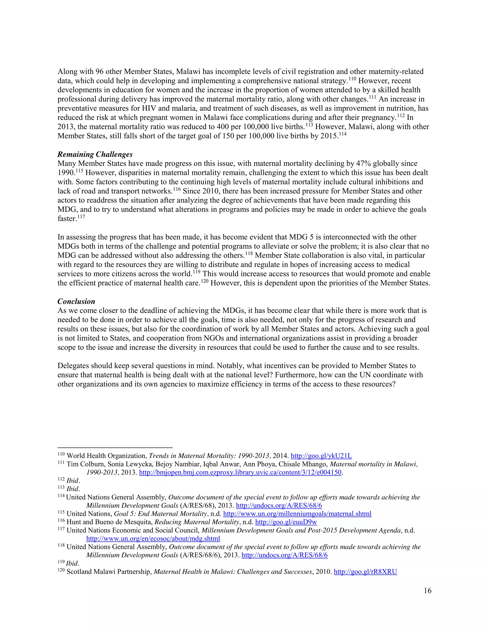 Achieving MDG 5 - Improving Maternal Health | PDF