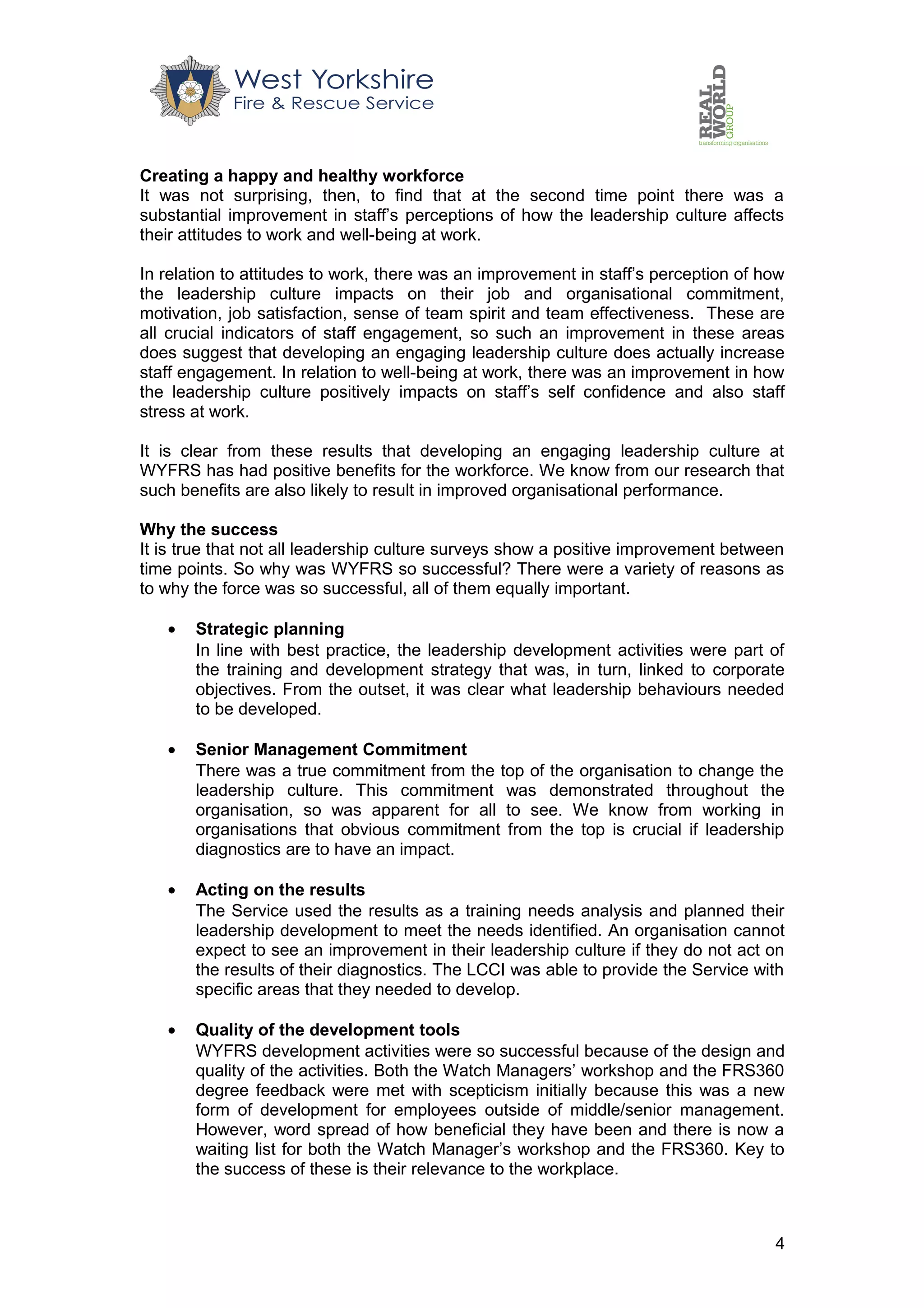 WYFRS RWG Employee engagement FINAL | PDF