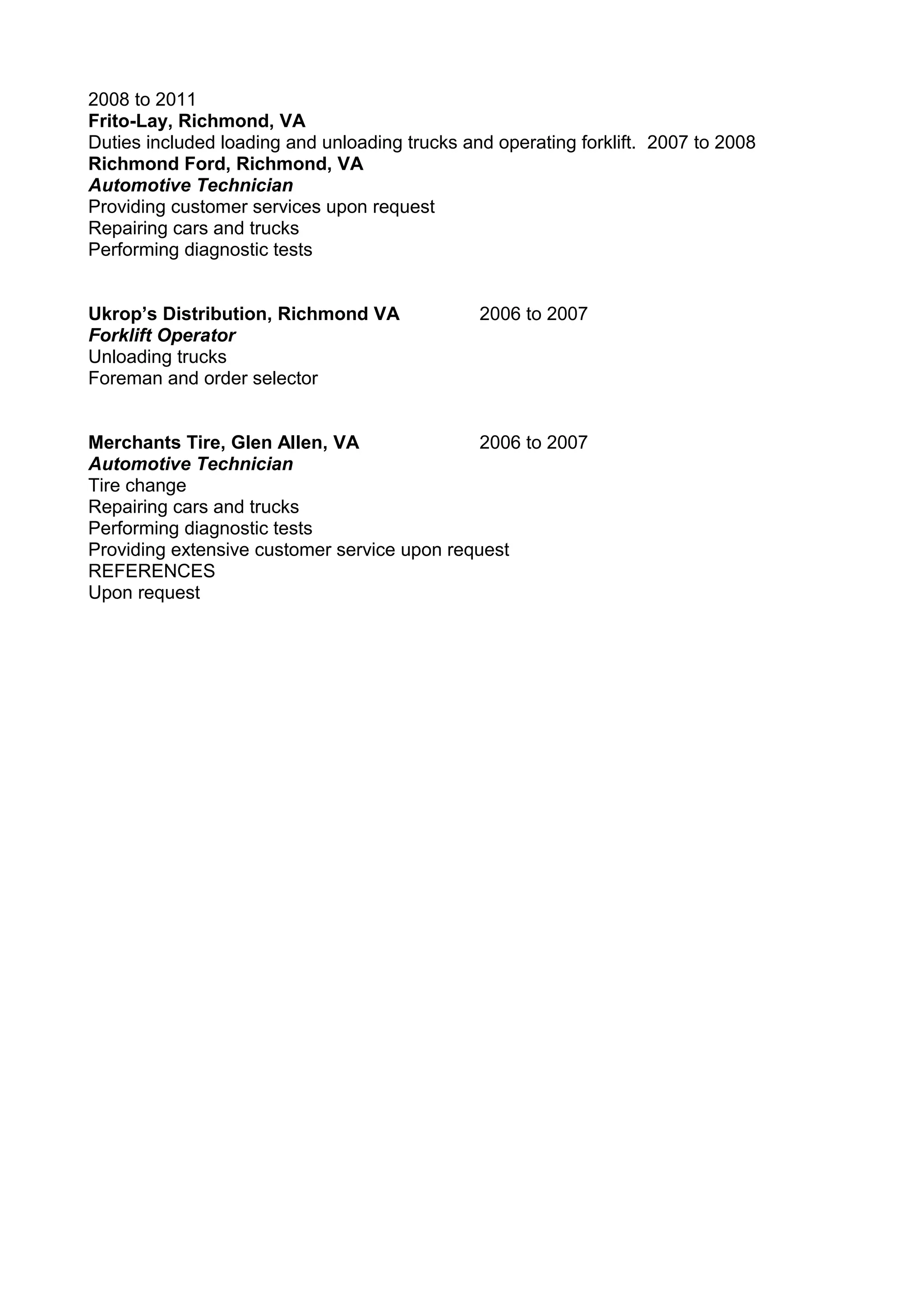RICHARD ADAMS RESUME | DOC