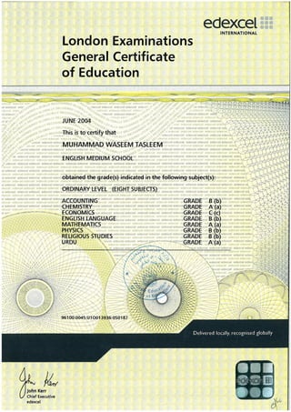 GCE Ordinary Level | PDF