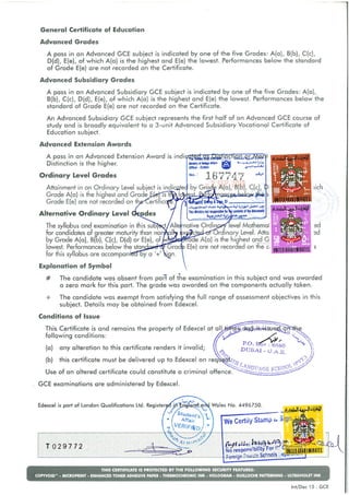 GCE Ordinary Level | PDF