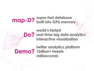 [2C5]Map-D: A GPU Database for Interactive Big Data Analytics | PPT