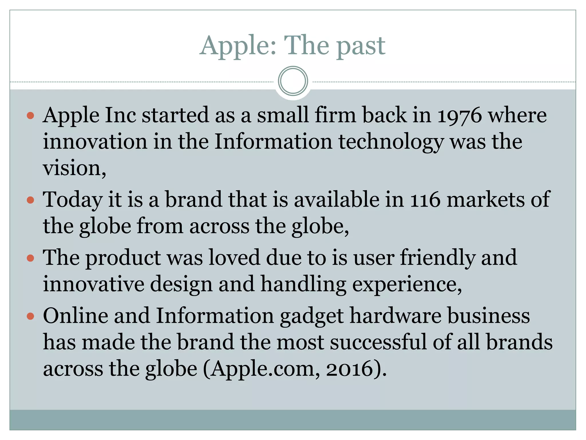Apple Inc International business | PPTX
