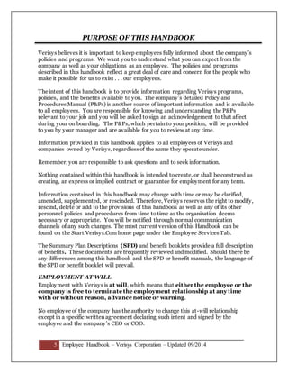 Employee Handbook September 2014 without Washington State - Revised | PDF