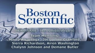 Boston Scientific final slide included | PPTX
