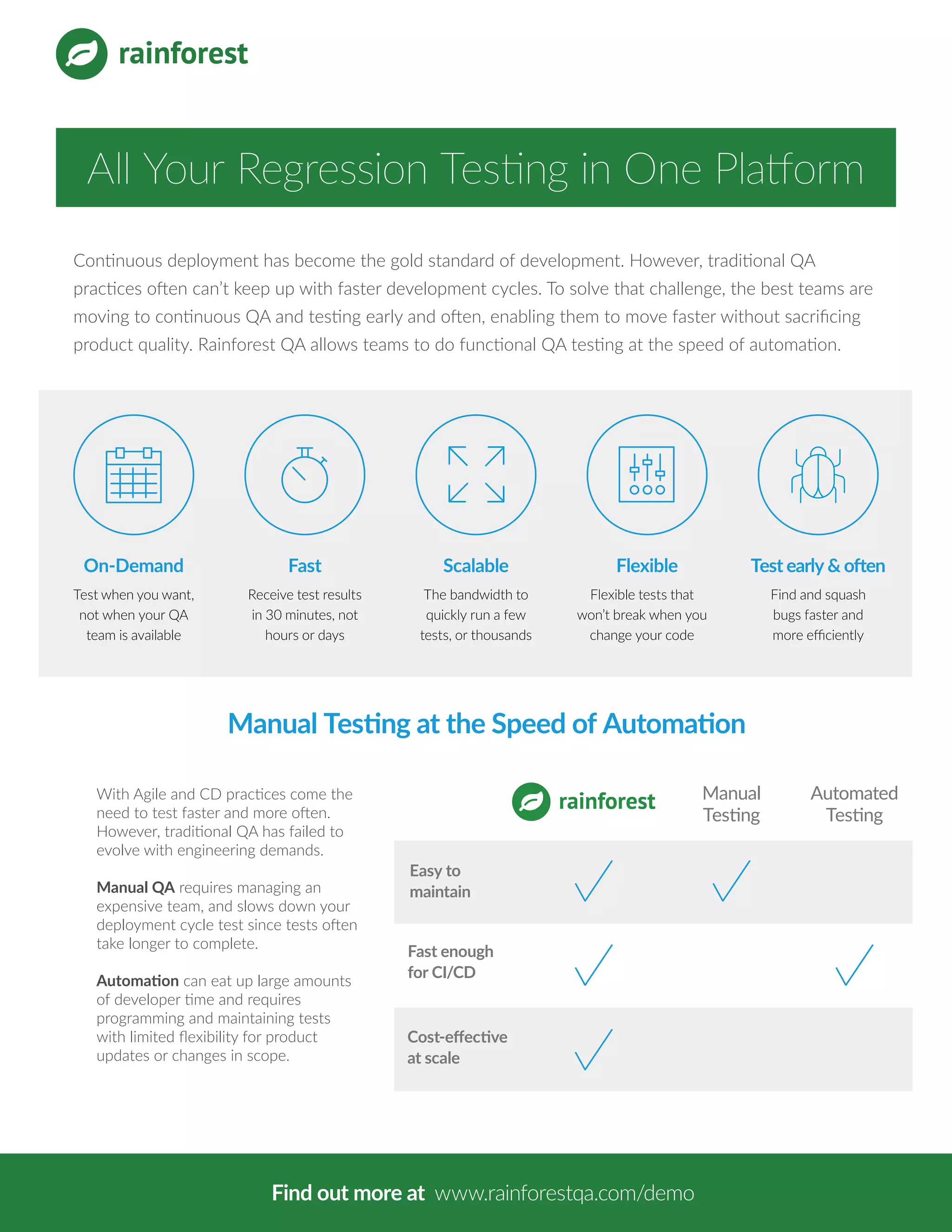 Rainforest QA InfoSheet | PDF