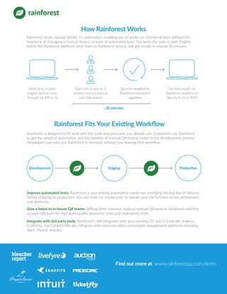 Rainforest QA InfoSheet | PDF