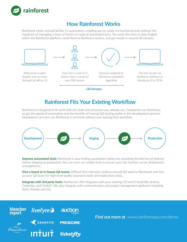 Rainforest QA InfoSheet | PDF