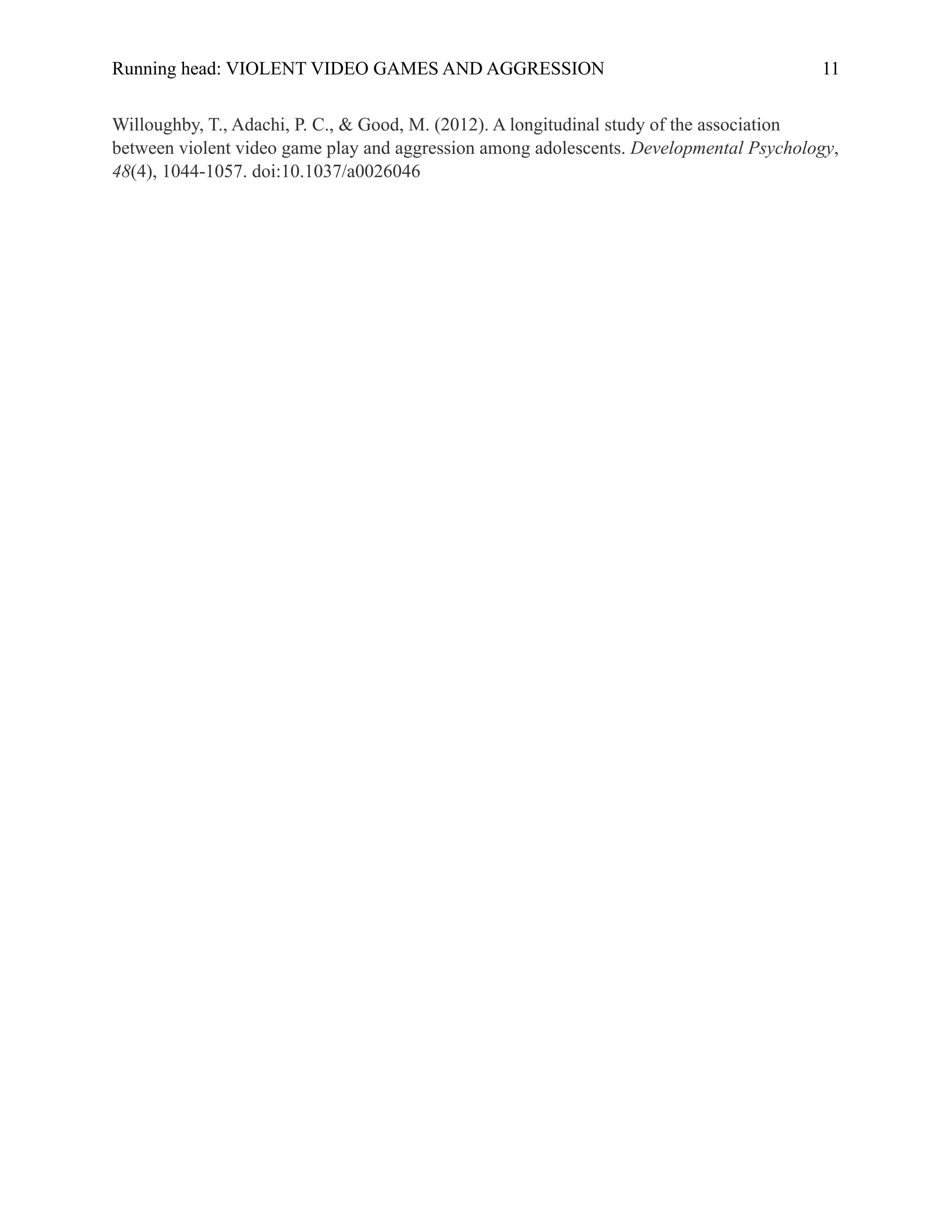 The Psychology of Aggression and Video Games | PDF