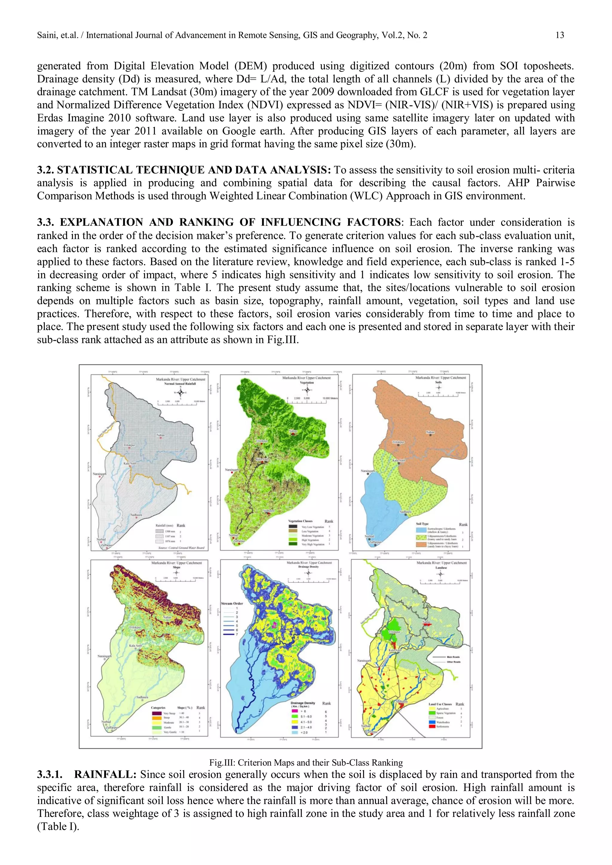 2. VULNERABILITY ASSESSMENT OF SOIL EROSION USING GEOSPATIAL TECHNIQUES ...