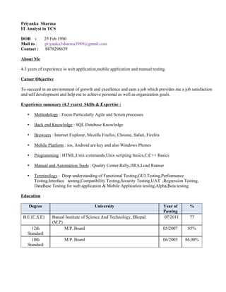 Priyanka_Sharma_Resume | PDF