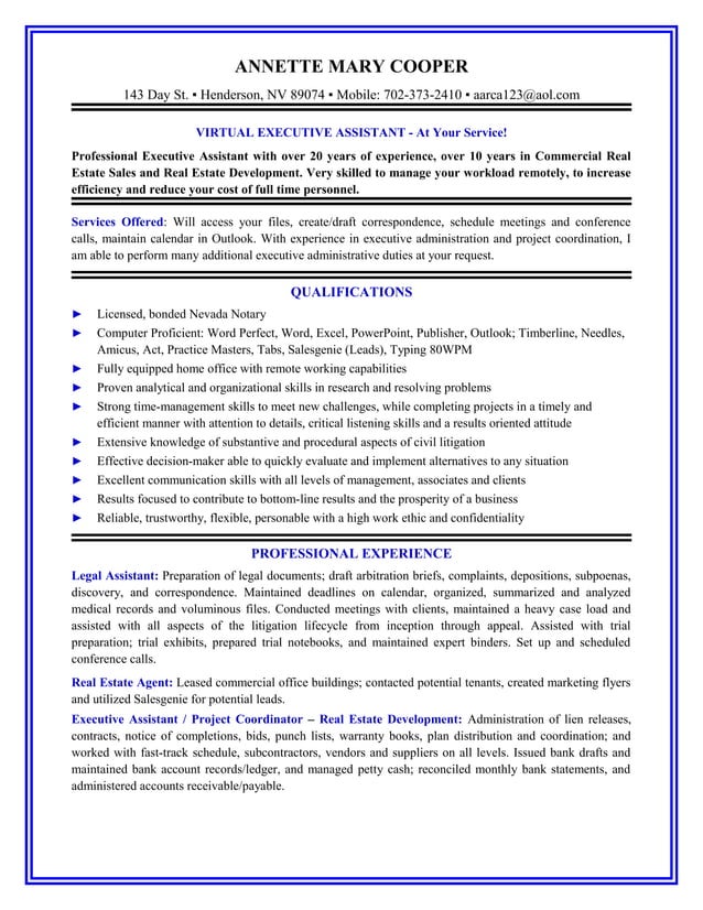 AnnetteMaryCooperResume | PDF