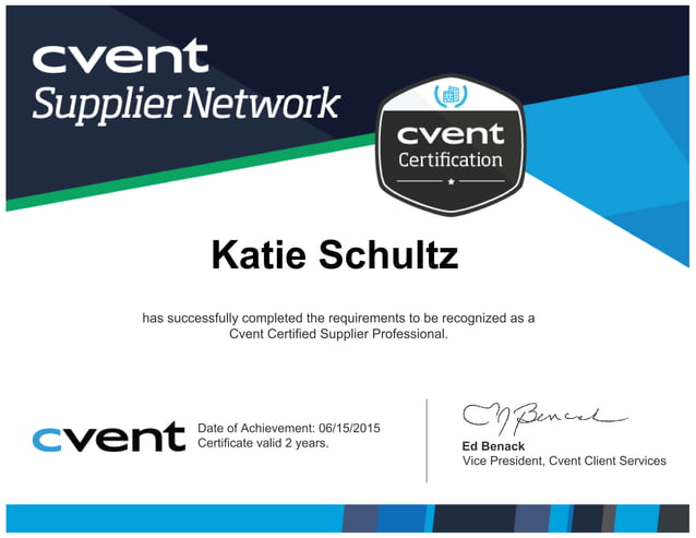 Cvent Certification | PDF