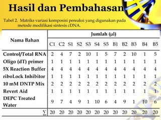 Pengembangan Metode Isolasi RNA - AAD | PDF