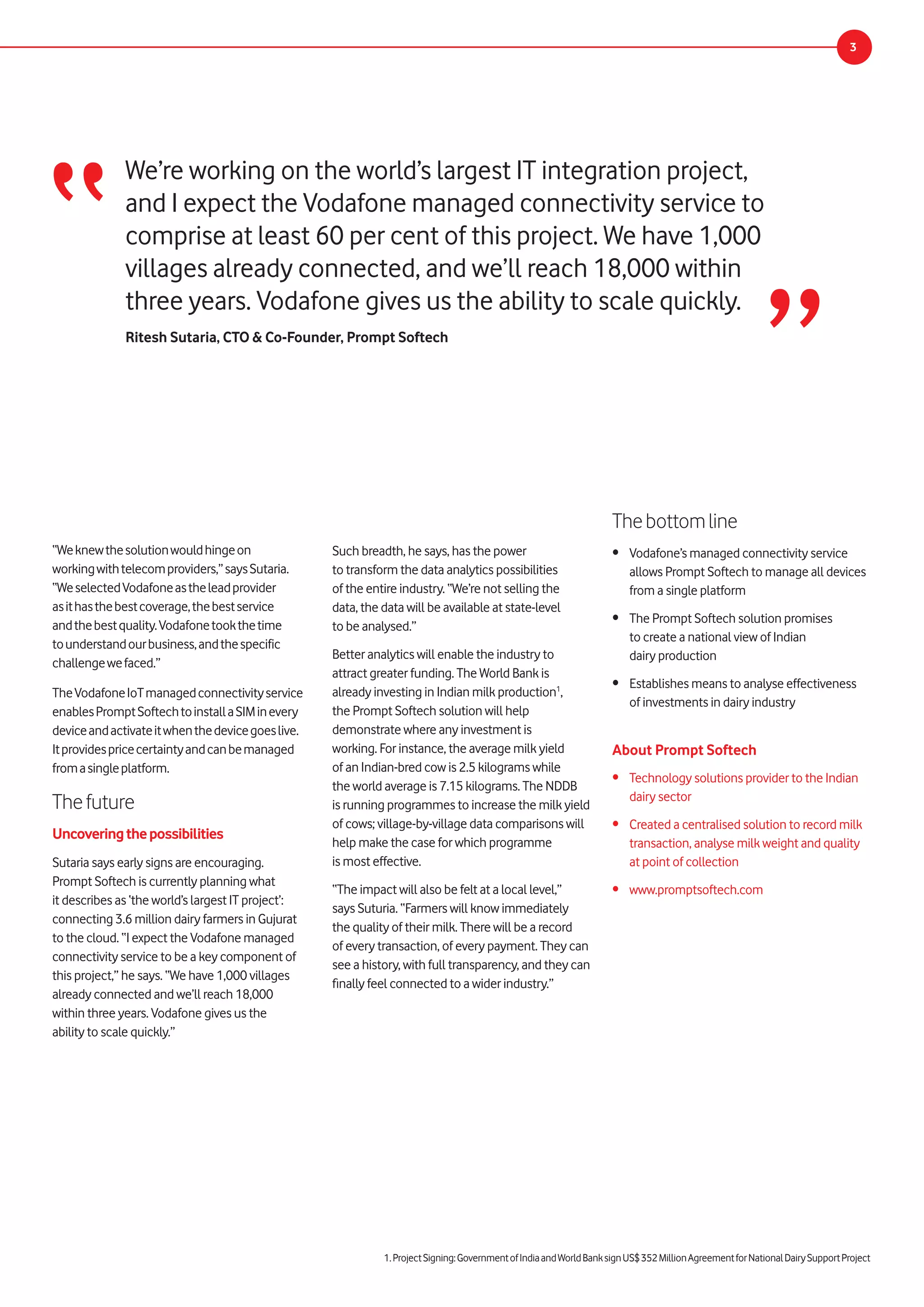 Vodafone IoT_Prompt Softech case study | PDF